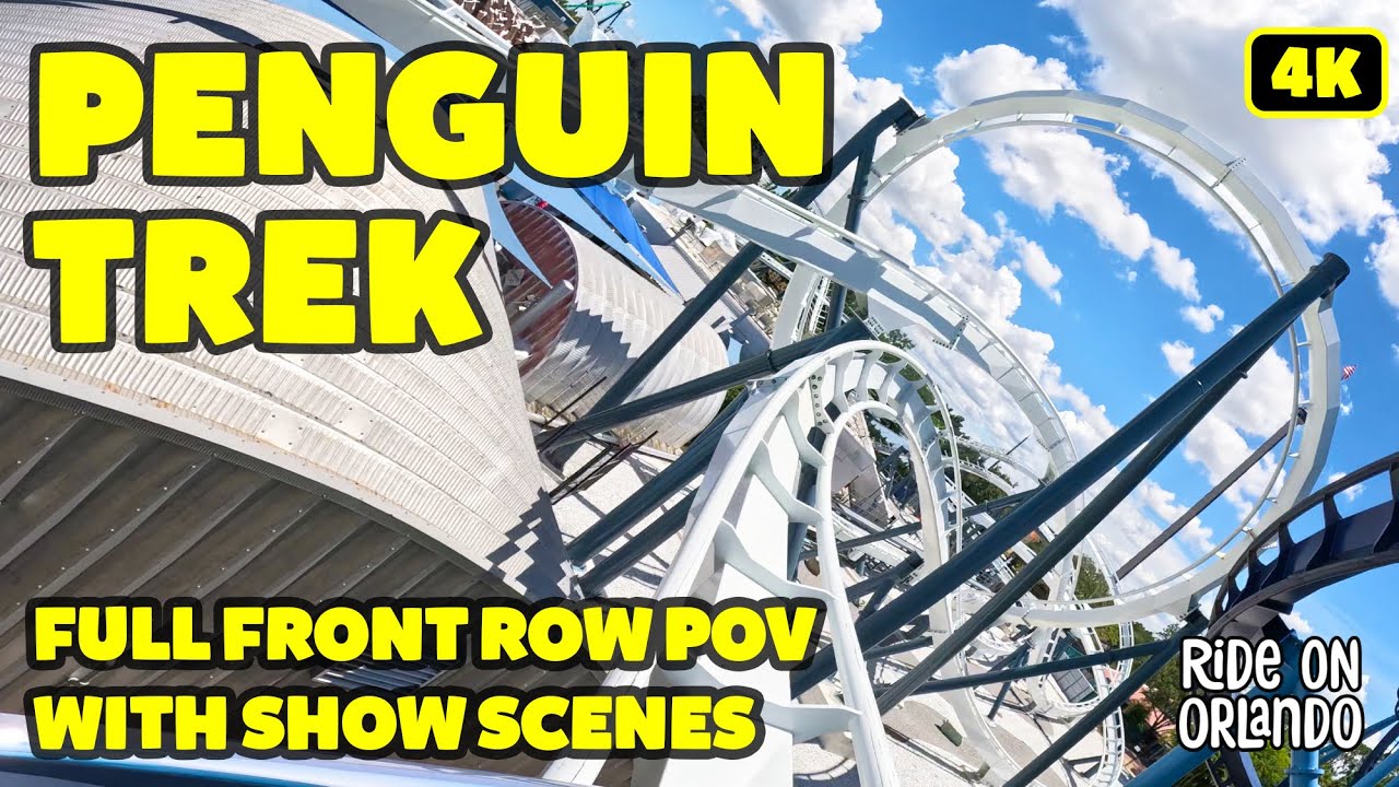 First FULL Front Row POV of Penguin Trek at SeaWorld Orlando ...