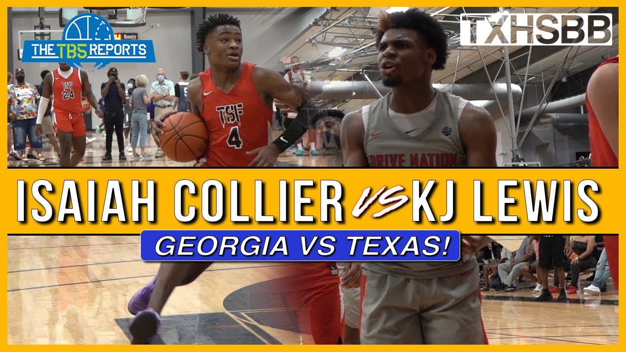 KJ Lewis v Isaiah Collier | Georgia v Texas | Drive Nation 16U EYBL v ...