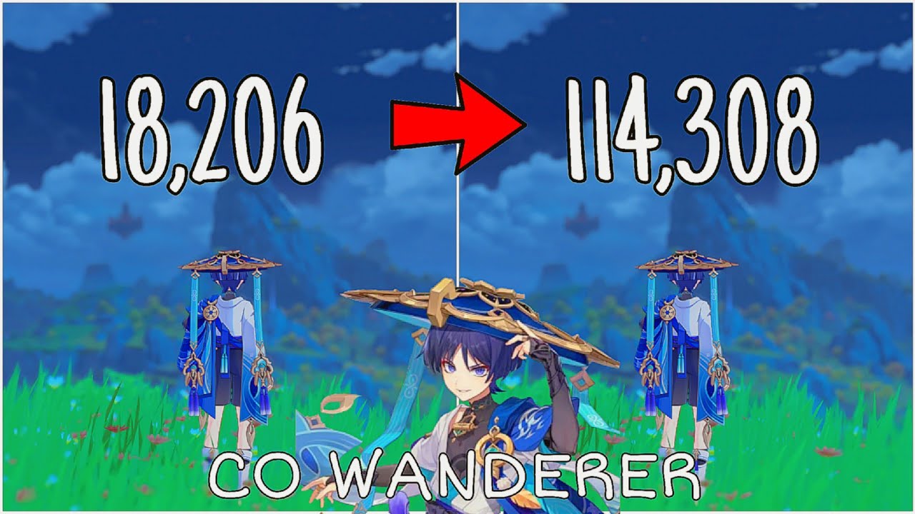 F2P :- C0 WANDERER 114k Charged Damage Tutorial [ Genshin Impact ...