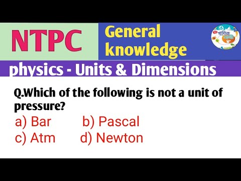 General knowledge ( GK ) for SSC GD || physics - Unit & Dimensions ...