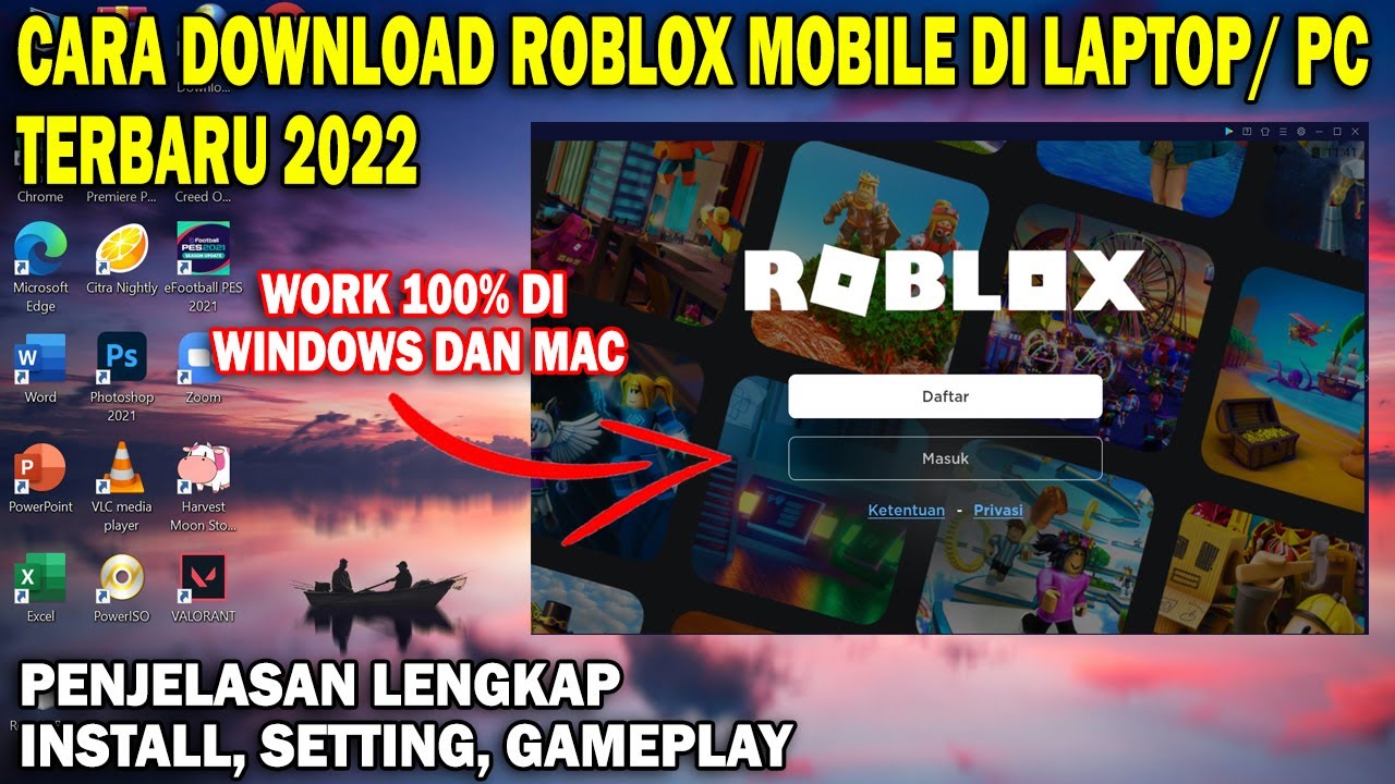 Cara Download Roblox Di Laptop Terbaru 2022 | Cara Install Roblox Di Pc ...