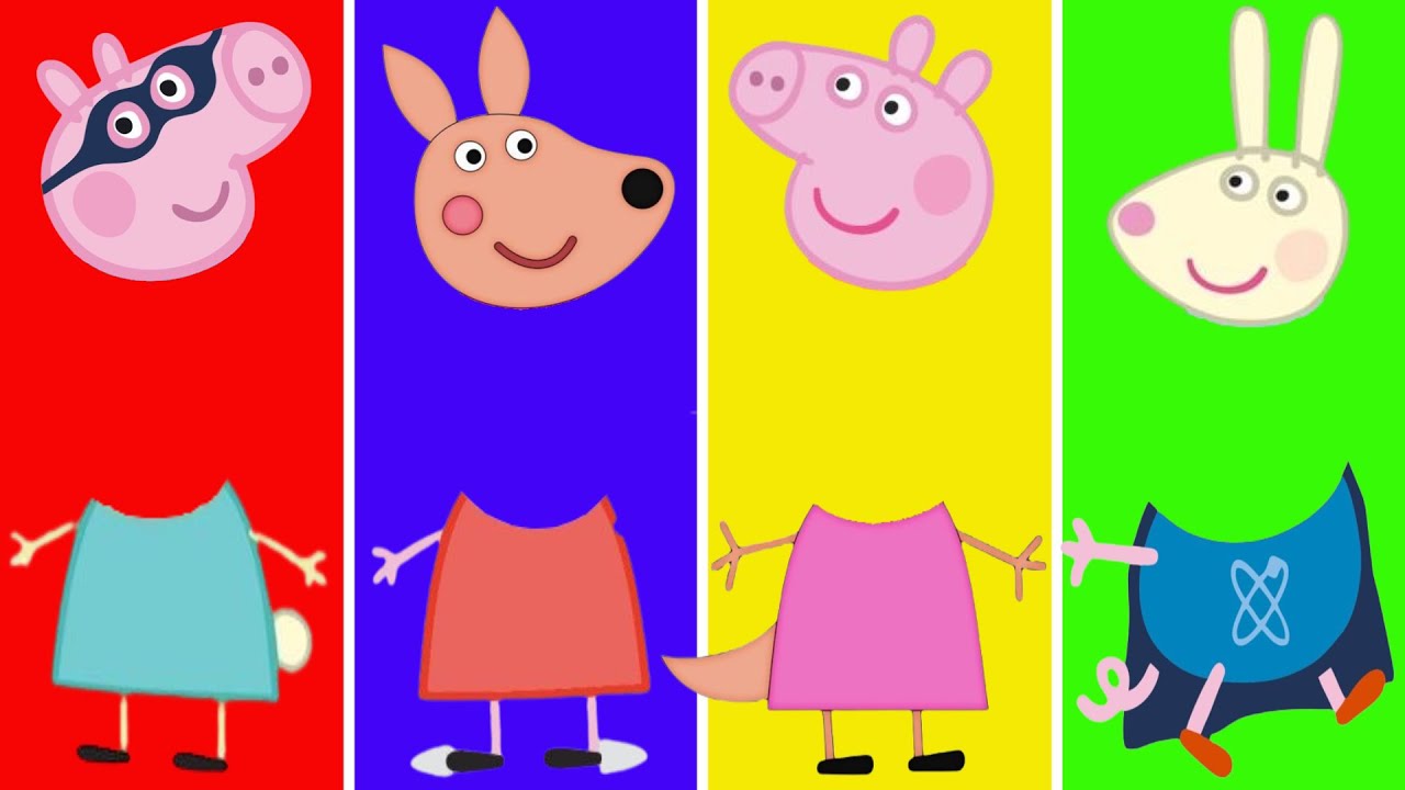 Peppa Pig | Match The Head | Video For Kids - YouTube