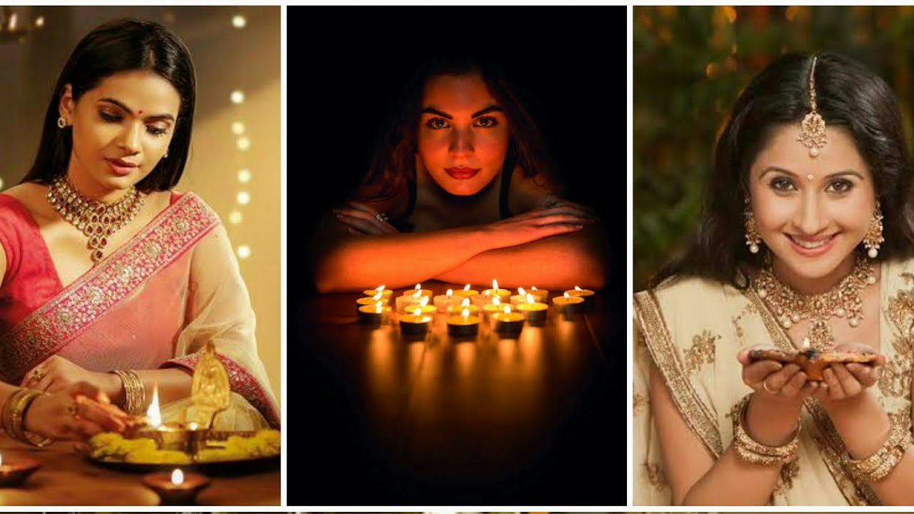 Diwali Photo Poses for Girls l Awesome Diwali Pose l Cute Pose l ...