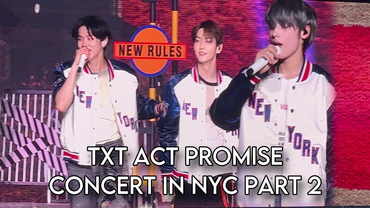txt act promise concert in nyc part 2 - YouTube