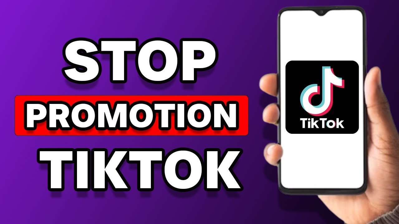 How To Stop Promotion On TikTok - YouTube