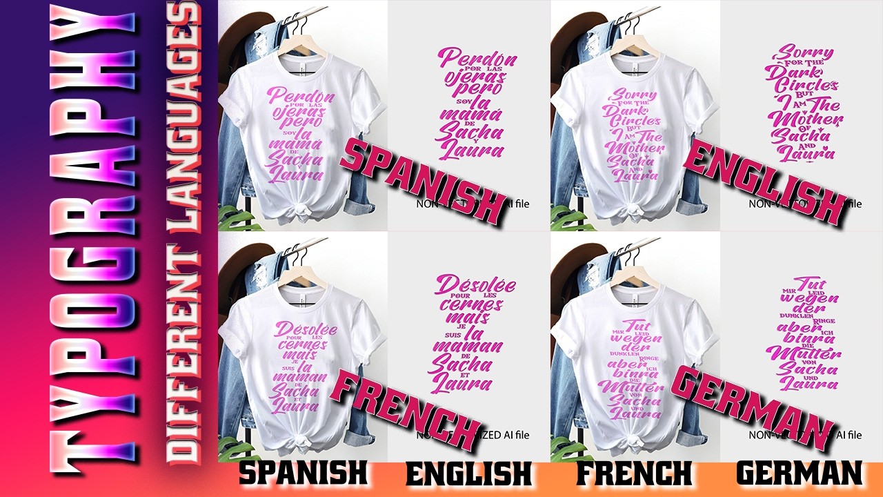 Typography Techniques with Different Languages/(HUMAIRA LAIQUE) graphic ...