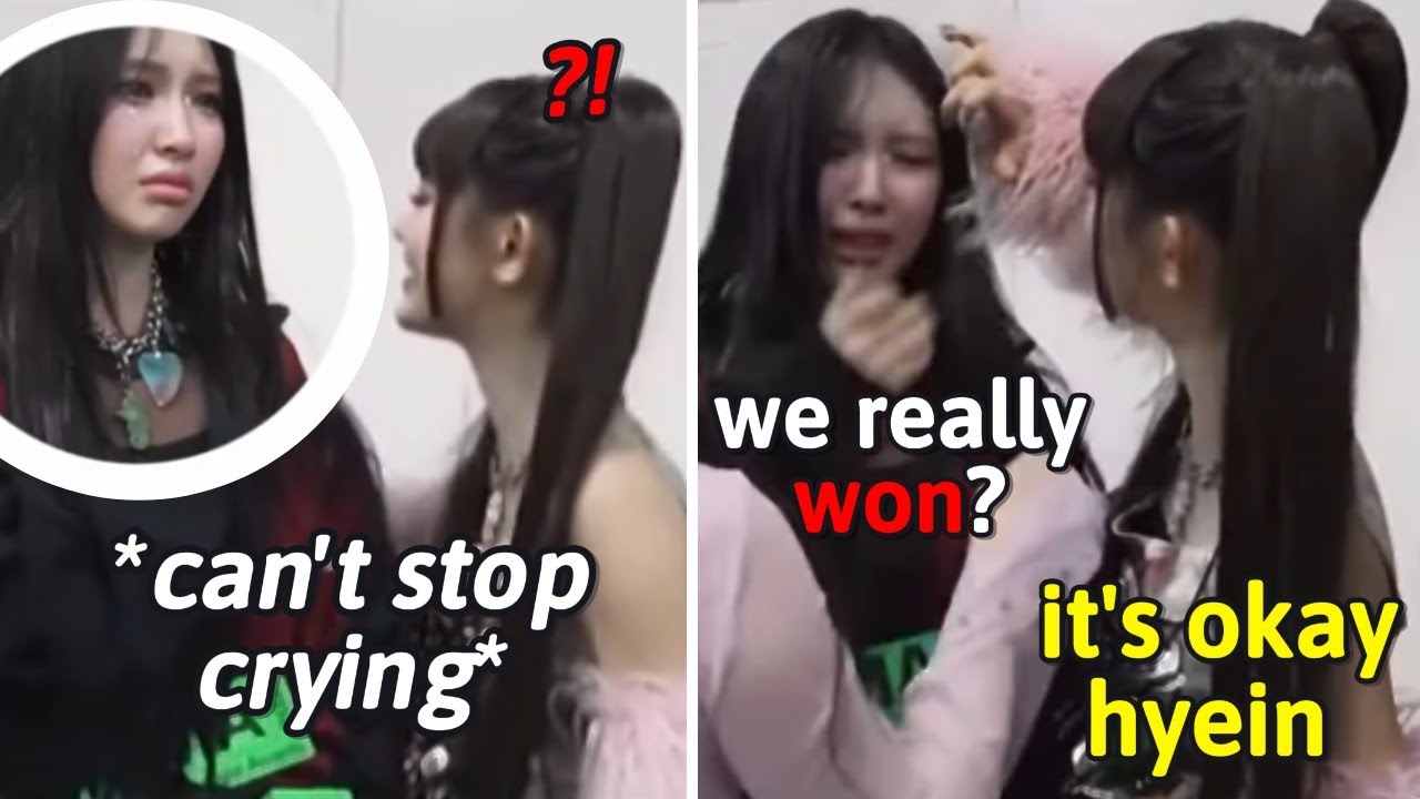 NewJeans DANIELLE helps Crying HYEIN after Winning Award.. - YouTube