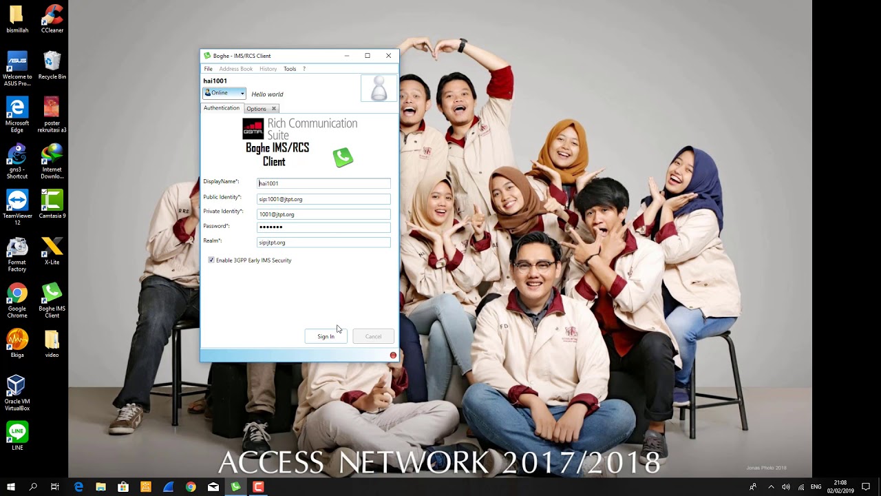 Praktikum JTPT Modul 2 IP Multimedia Subsystem - YouTube