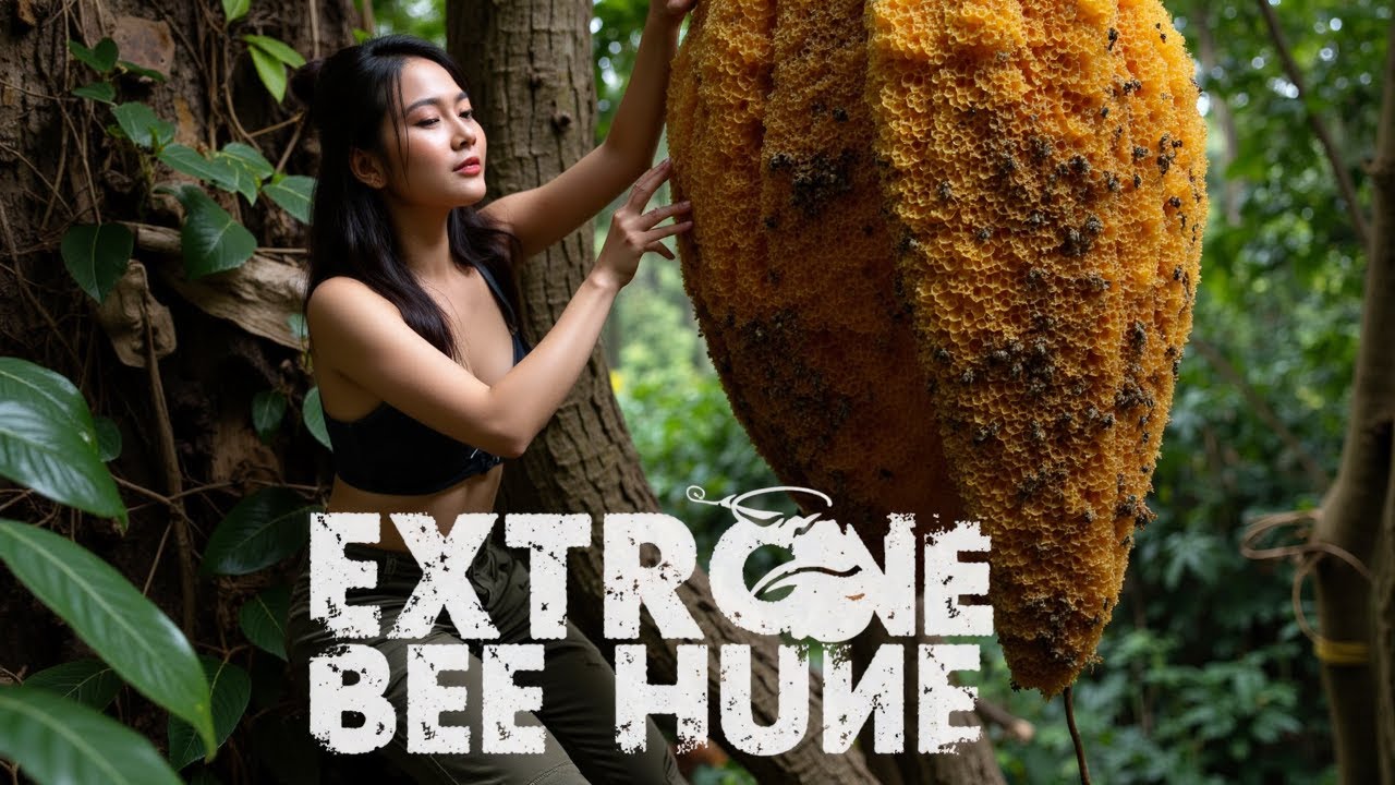 Traditional Bee Hunting Techniques in the Jungle 🌿 #BeeHunting # ...