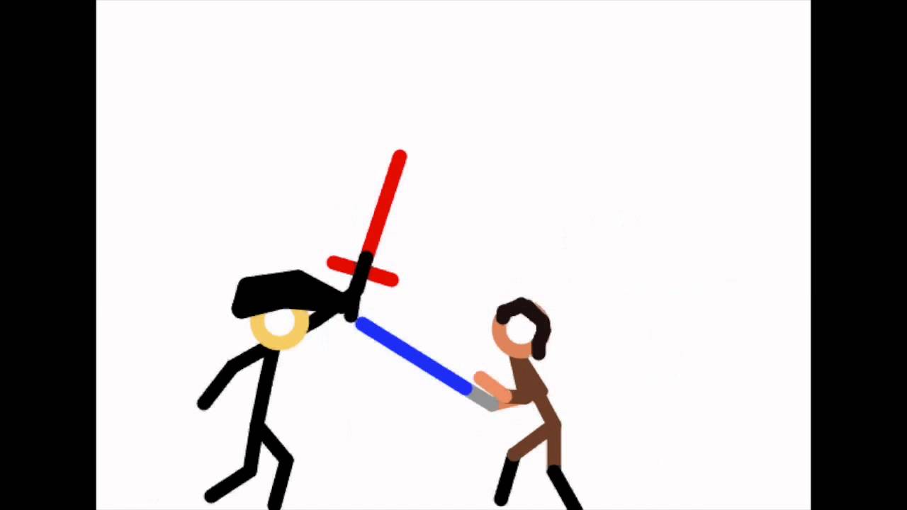 Rey Vs Kylo Ren - Stykz animated Fight scene. - YouTube
