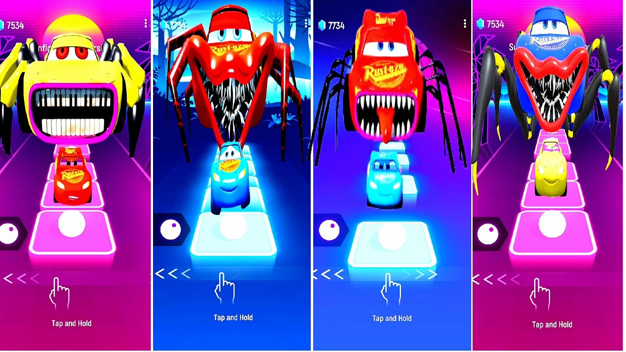 McQueen yellow Eater 🆚 McQueen Red Eater 🆚 McQueen Blue Eater 🆚 McQueen ...