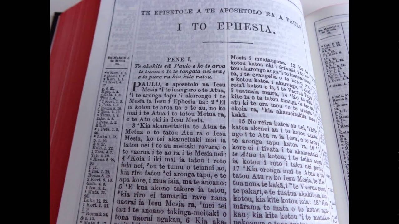 Bible In Cook Island Maori / Te Bibilia Tapu ra: Koia te Koreromotu ...