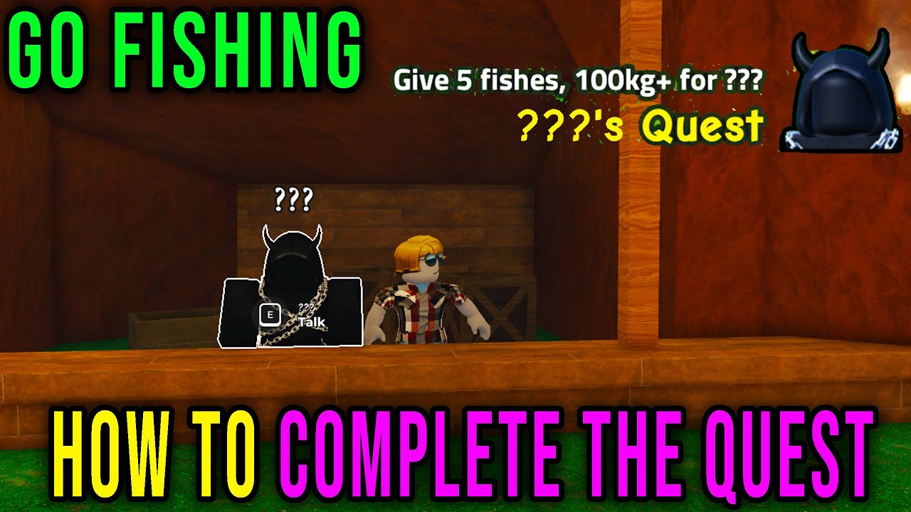 QUEST LOCATION + HOW TO CATCH +100KG FISH [GO FISHING] - Roblox - YouTube