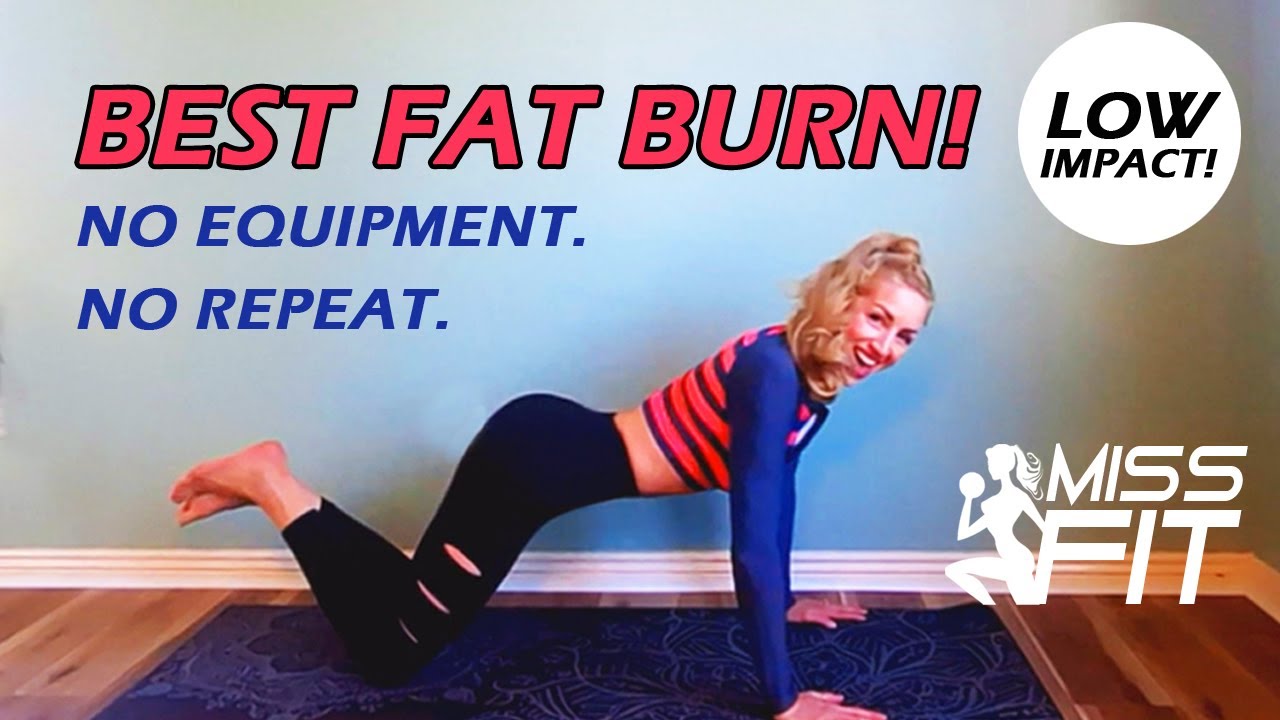 BEST Fat burning HIIT workout // NO REPEATS // with Miss Fit HIIT - YouTube