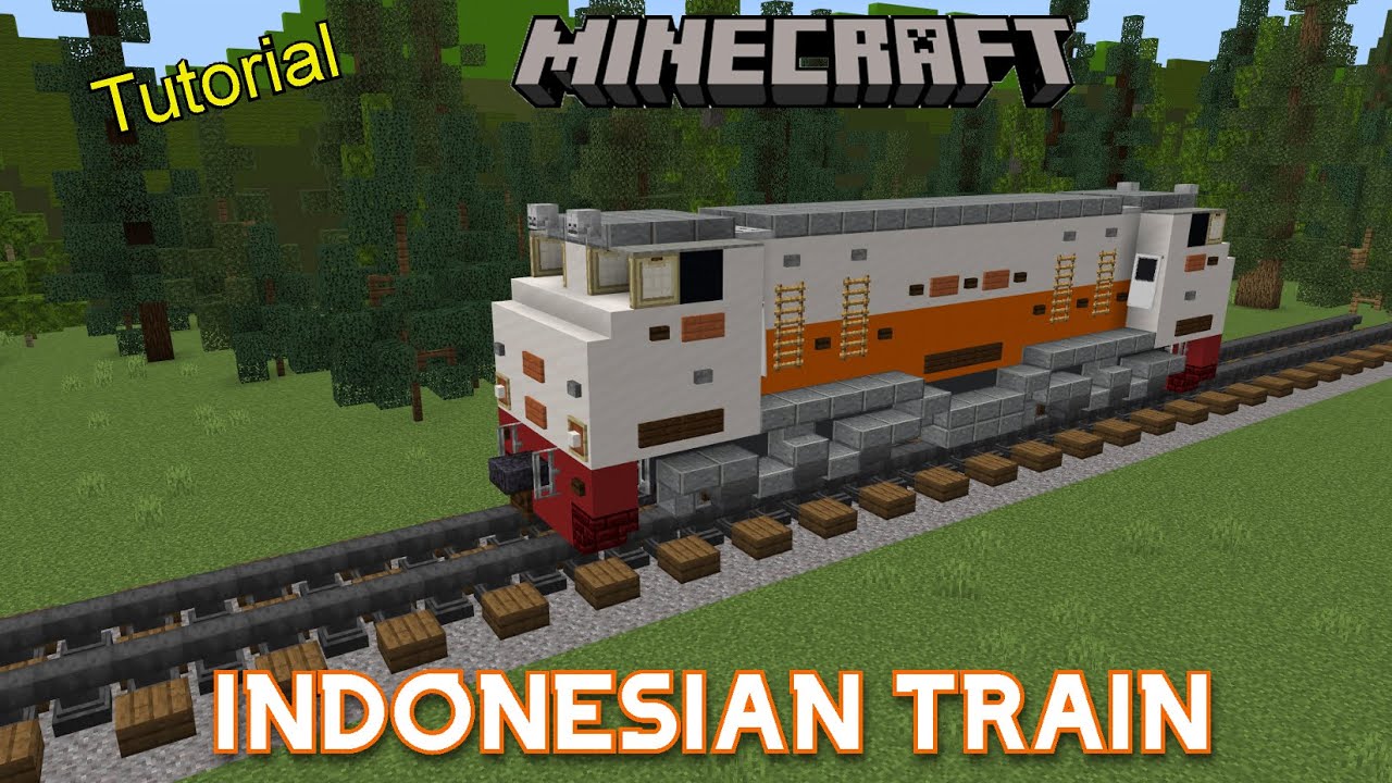 Minecraft: How to build a Indonesian Train | Tutorial - YouTube