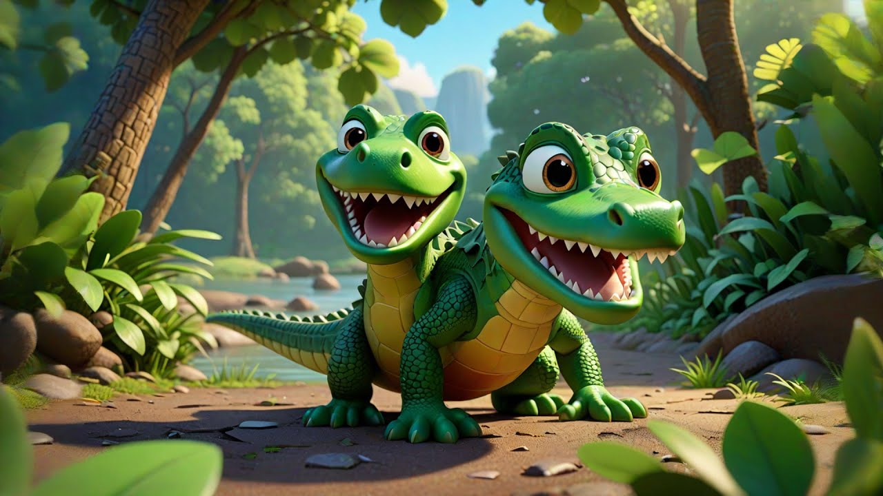 Three Baby Crocs Snap Snap Snap | Animal Song for Kids | Counting ...