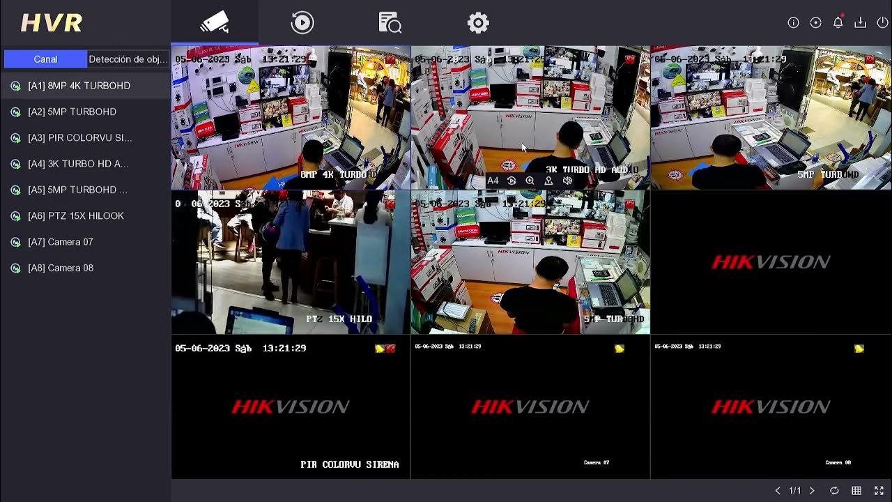 Hikvision – Cómo agregar una cámara IP a un DVR en la misma red - YouTube