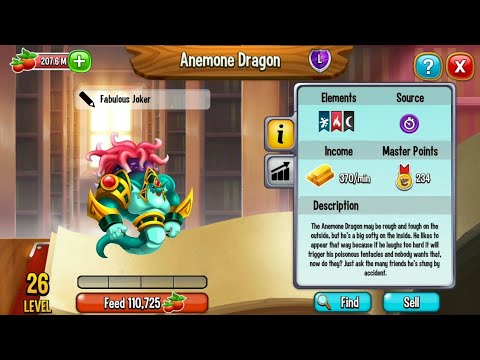 ANEMONE DRAGON REVIEW DRAGONCITY - YouTube