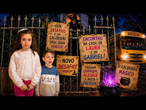 A BRUXA MALVINA DEIXOU CARTAZES MISTERIOSOS NA CASA DELA! - História Fictícia de Bruxa 