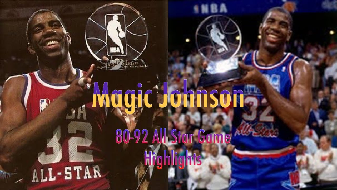Magic Johnson All Start Game Highlights Compilation - YouTube