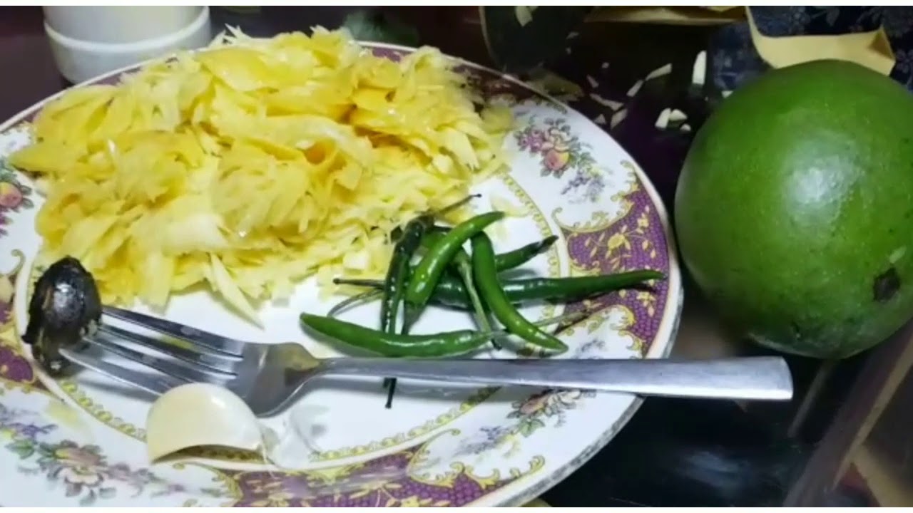 Ama Bortha || Kacha Amer Vorta , Bangla || Aam Bhorta Bangladeshi Raw ...