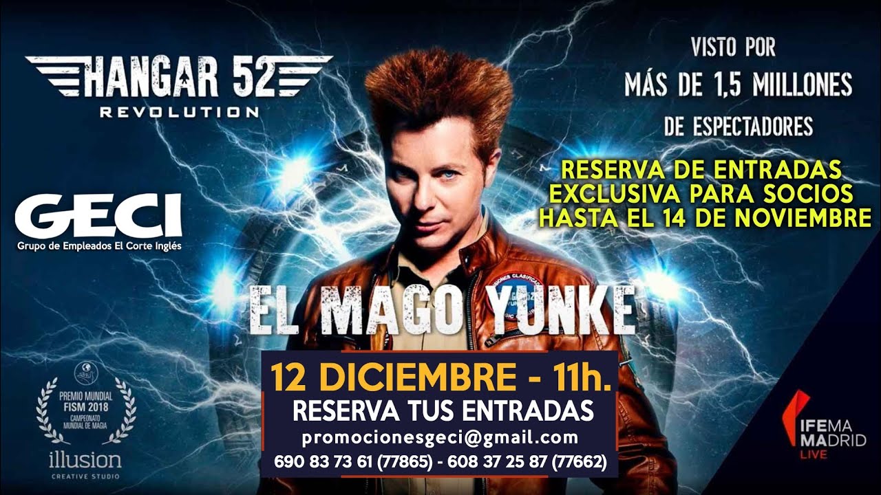 El Mago YUNKE Hangar 52 12 diciembre 2021 - YouTube