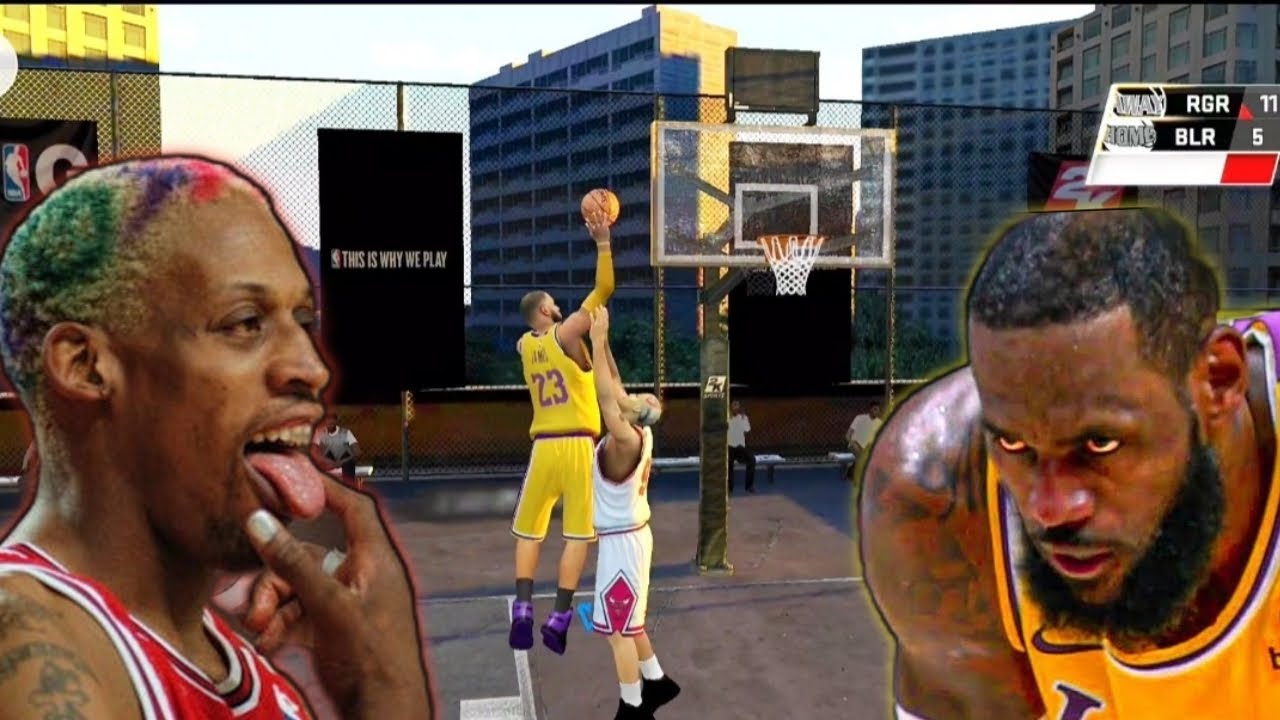 JAMES VS RODMAN (1on1) nba 2k blacktop🔥 - YouTube