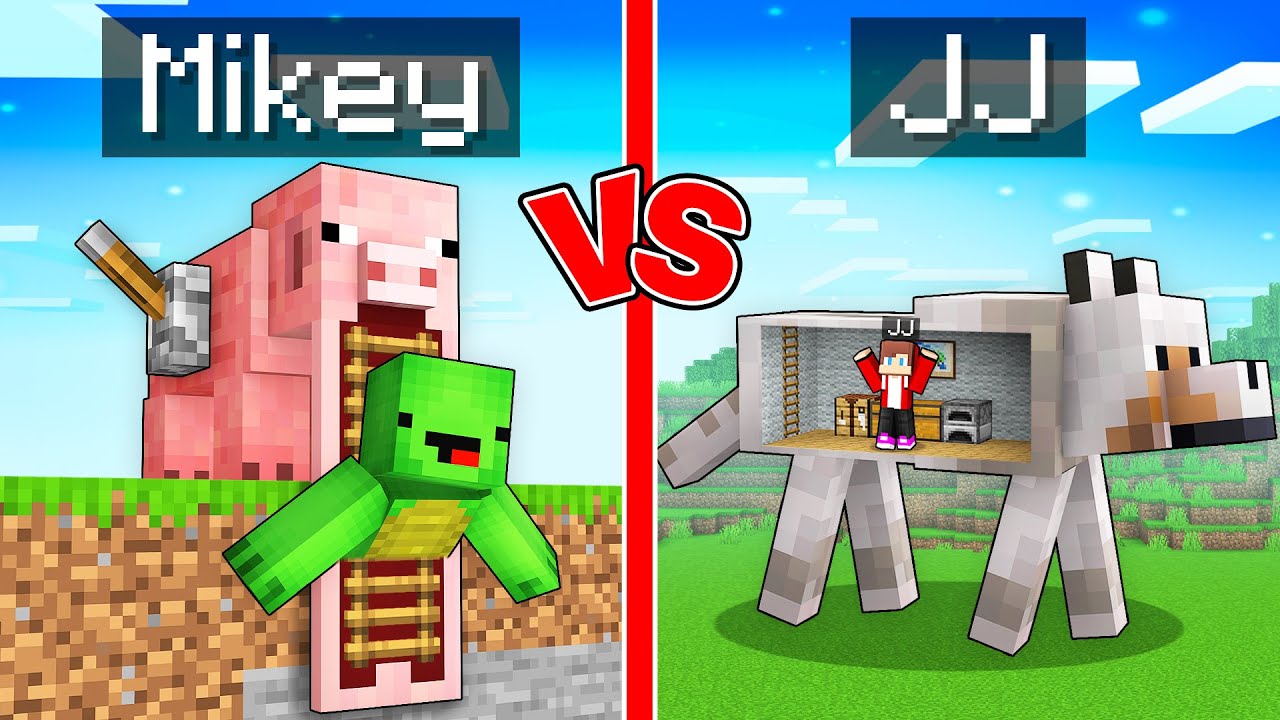 Mikey POOR vs JJ RICH Animal Base Survival Battle in Minecraft (Maizen) - YouTube