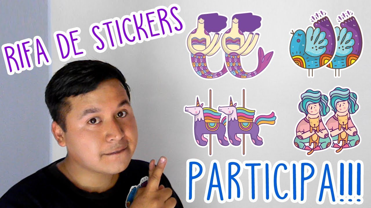 Nuestra primer Rifa| Stickers bonitos| Chip cohete - YouTube