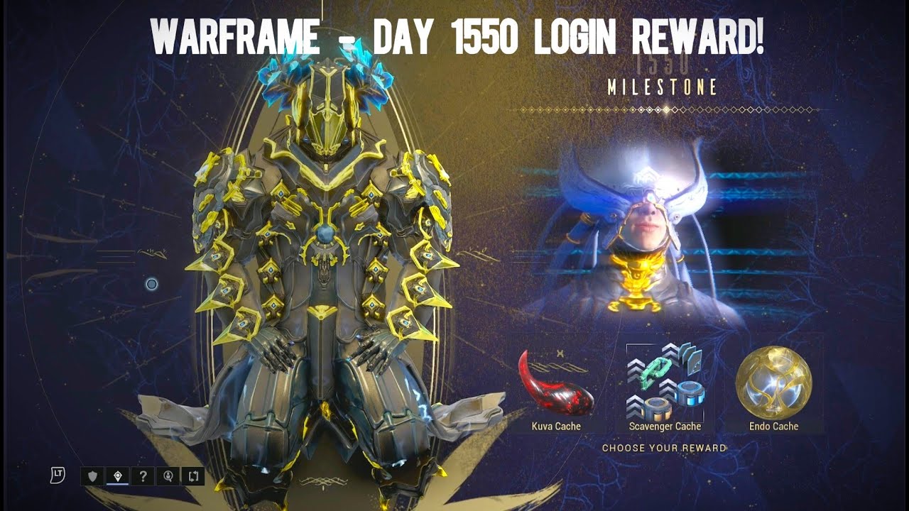 Warframe - Day 1550 Login Reward! (Opening Rivens, Giveaway Time ...