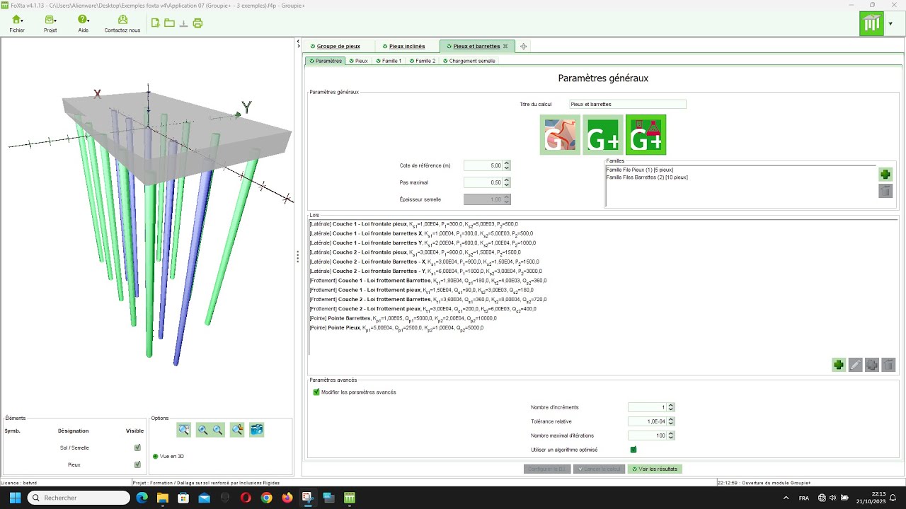 Foxta v4.13 Dimensionnement des fondations superficielles et profondes ...