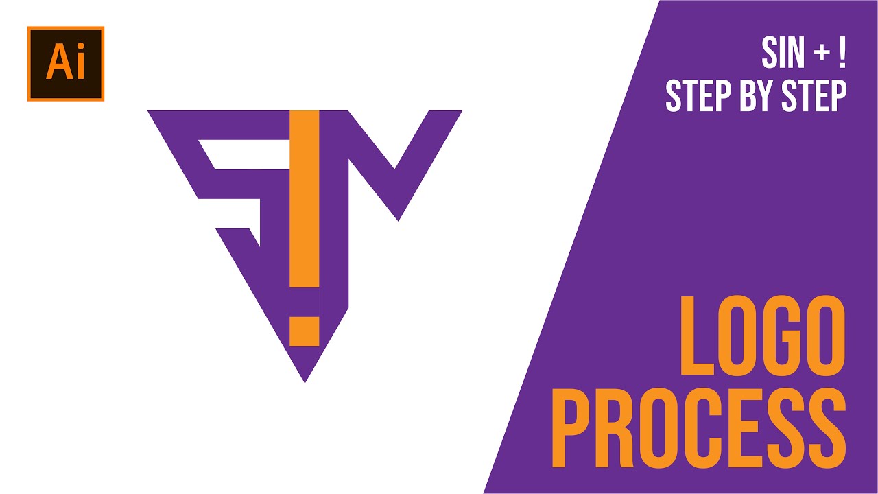 SIN + ! LOGO PROCESS | Adobe Illustrator - YouTube