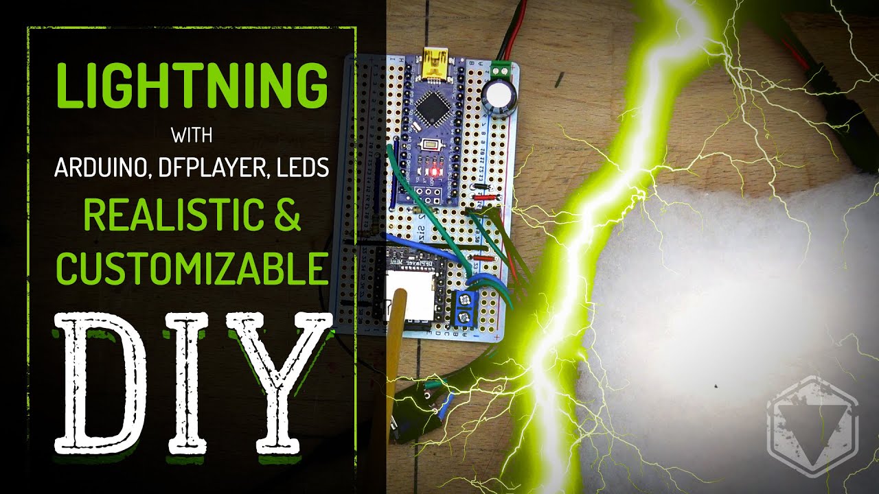 Lightning And Thunder Effect Arduino Dfplayer Mini Neopixels Youtube 4057