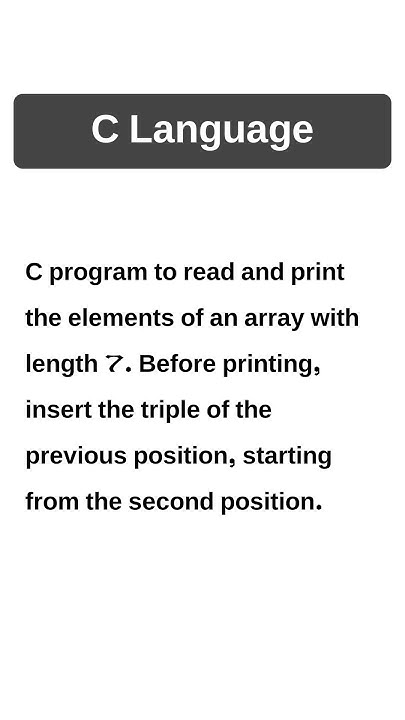 C program to read & print the elements of an array and insert the ...