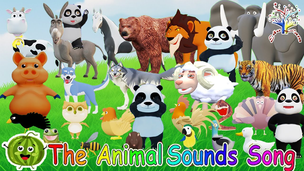 🦁🎶 Hooray for Animal Sounds! 🐶🎵 H5AM12 || EduFam Simple Song - YouTube