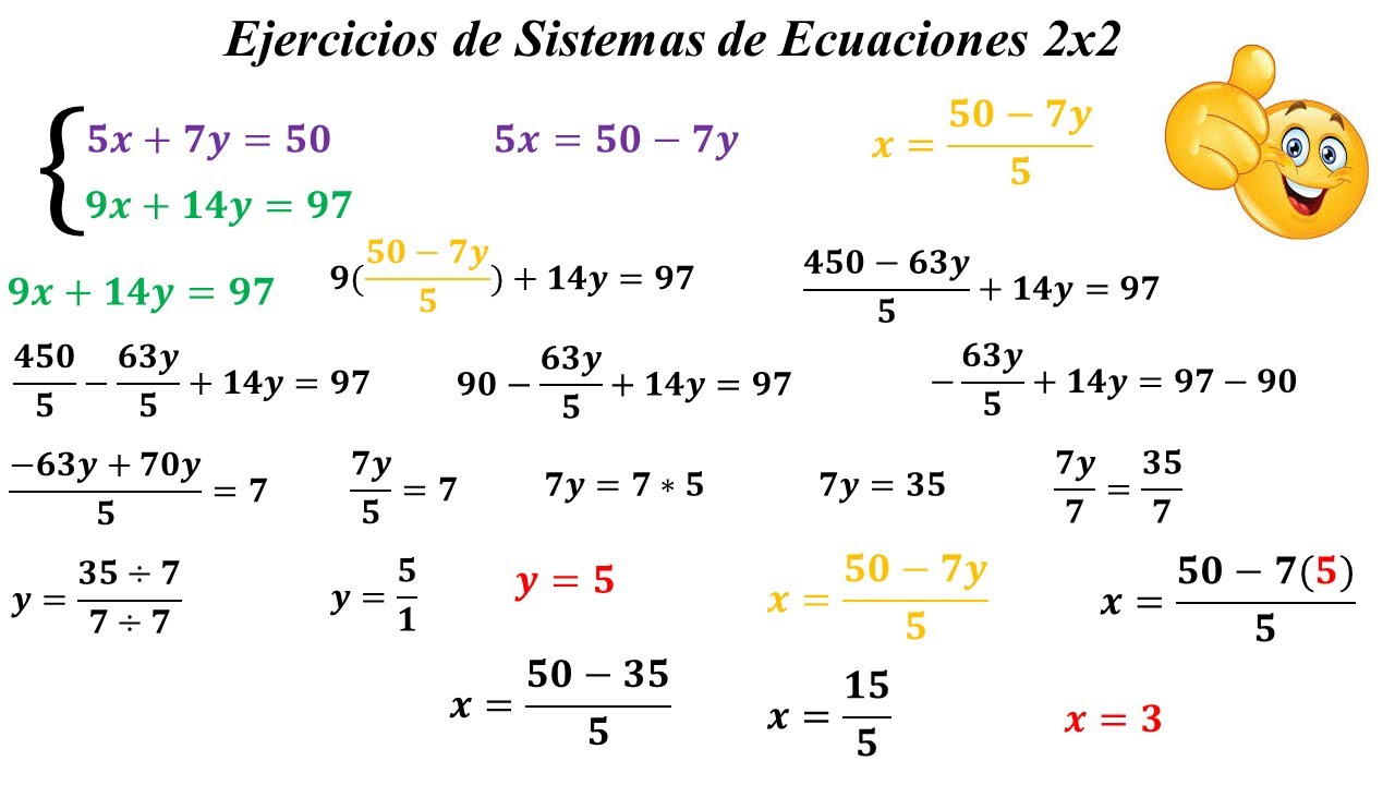 5x 7y 50 9x 14y 97 YouTube