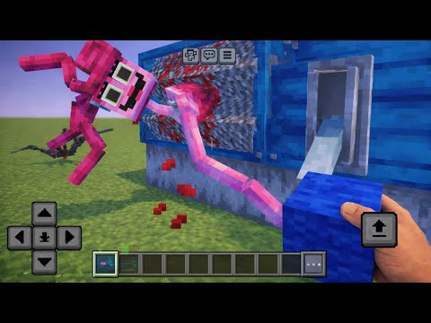 How To Build Poppy Playtime Chapter 2 Mommy Long Legs Death Scene in Minecraft PE