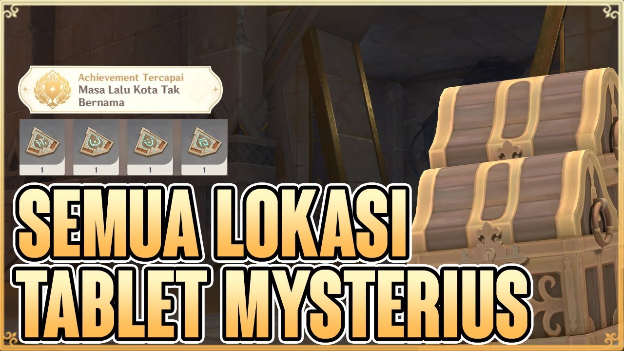 SEMUA LOKASI TABLET BATU MISTERIUS - GENSHIN IMPACT - YouTube