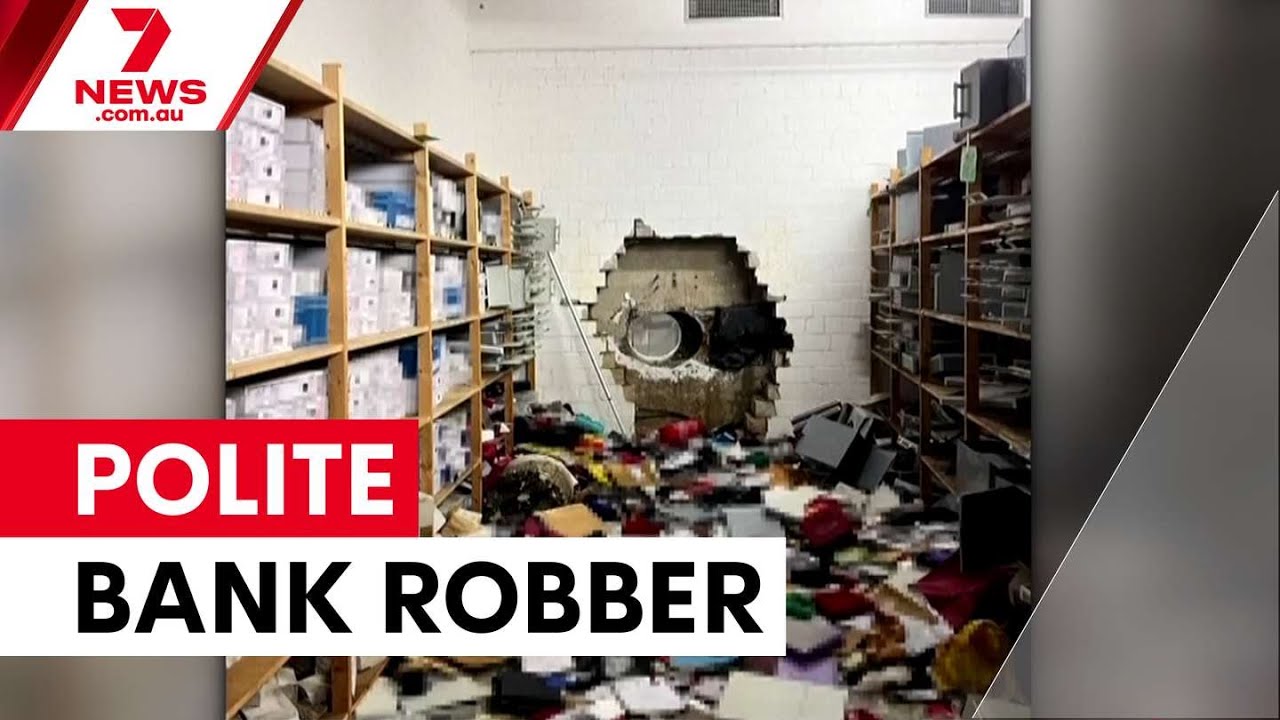 German bank robber pays for parking after $50m heist | 7NEWS - YouTube