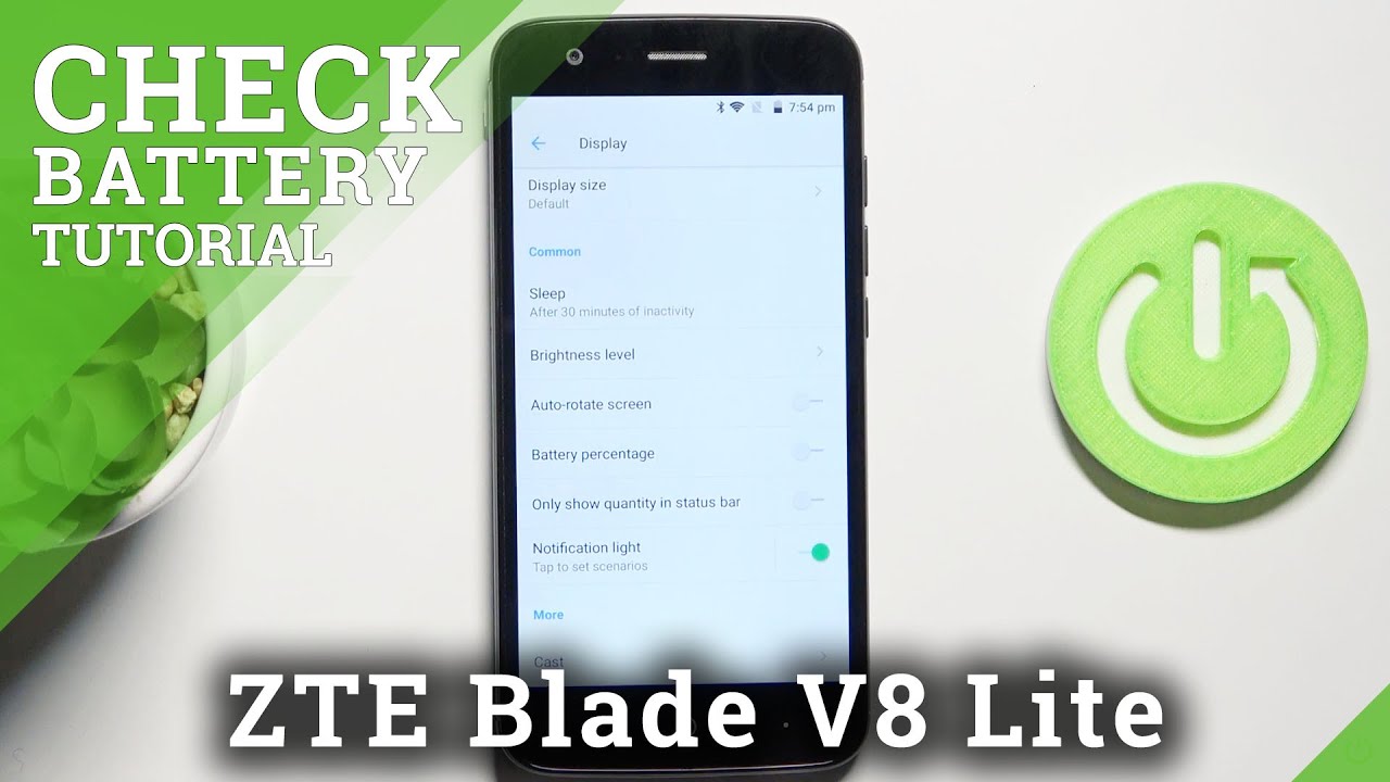 How to Show Battery Percentage in ZTE Blade V8 Lite – Activate Exact ...