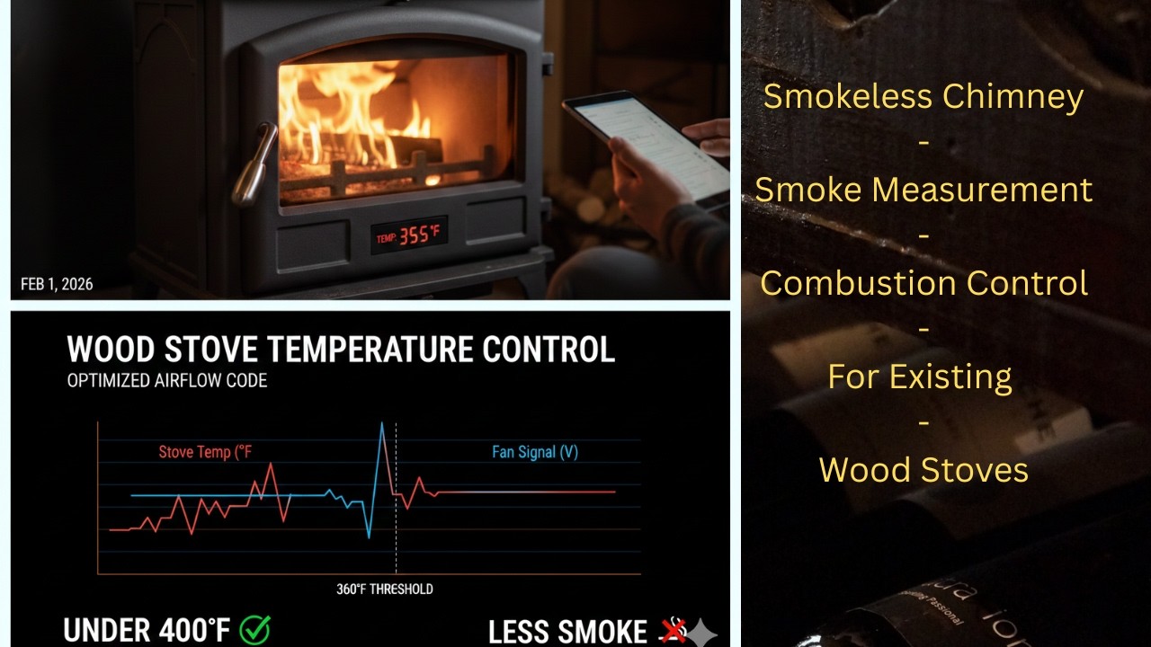 Wood Stove Temperature Control Update - YouTube