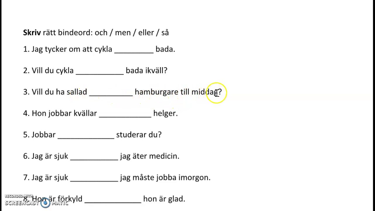 Bindeord s.5, 6 - YouTube