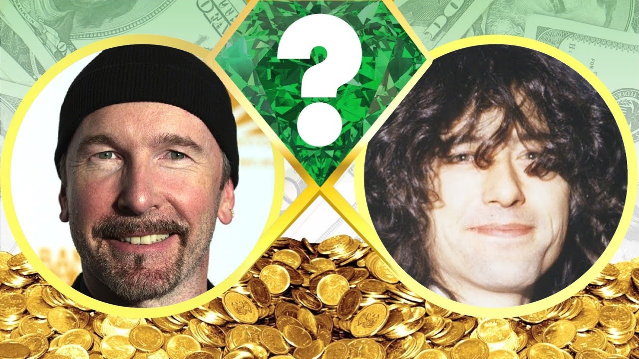 WHO’S RICHER? - The Edge or Jimmy Page? - Net Worth Revealed! (2017 ...