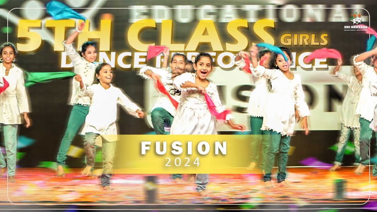 Incredible 5th Class Girls Fusion Dance | Sri Abhyasa School | Kovvur # ...