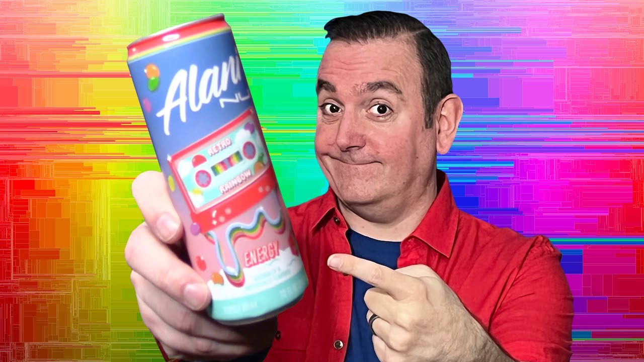 Alani Nu Retro Rainbow Energy Drink Review - YouTube