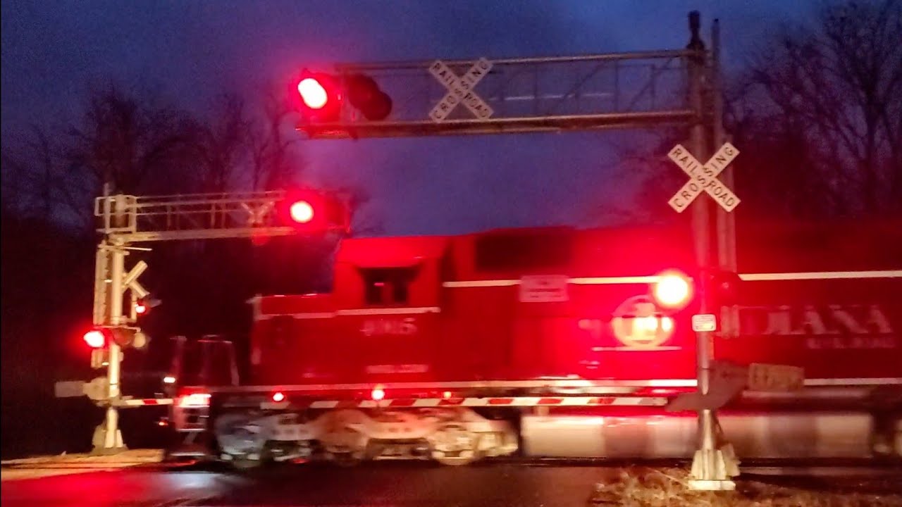IN-54 Railroad Crossing, Dugger, IN - YouTube