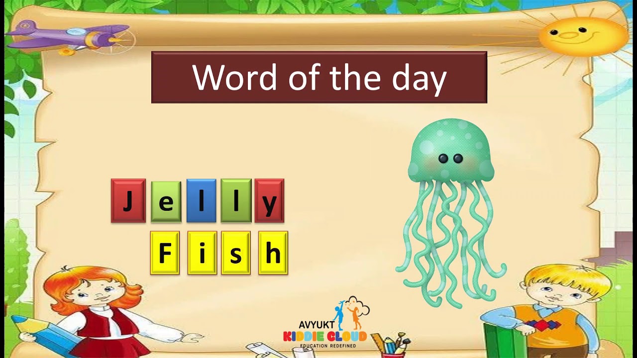 Kindergarten I Word of the day - Jellyfish I Building Vocabulary I ...