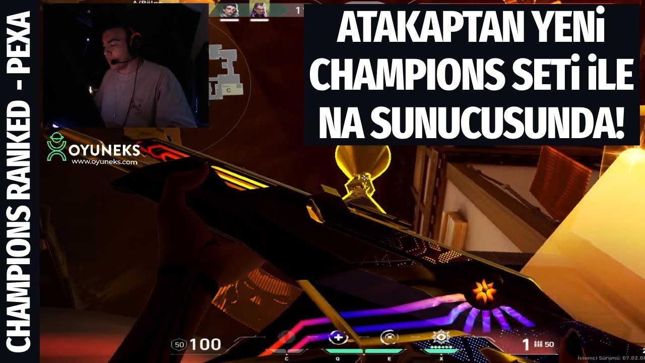 ATAKAPTAN YENİ CHAMPIONS SETİ İLE NA SUNUCUSUNDA MAÇ ATIYOR | VALORANT ...