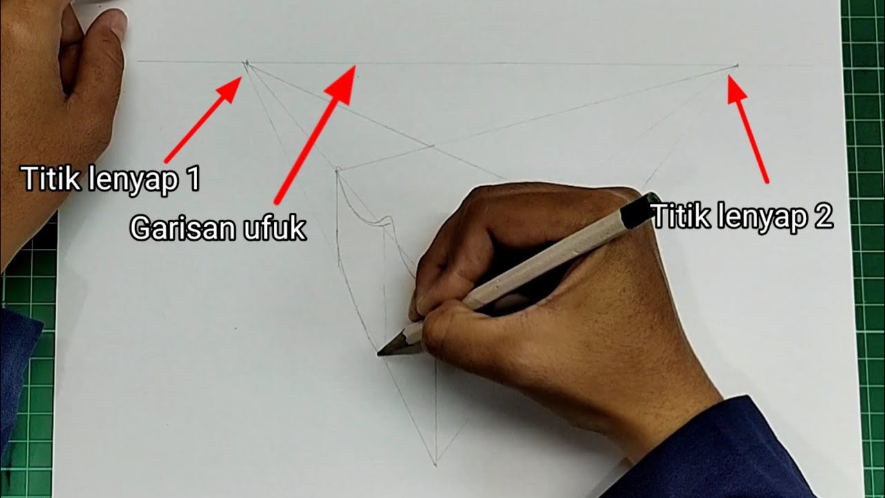 Reka Cipta - Lukisan Persembahan (Perspektif 2 Titik) - YouTube