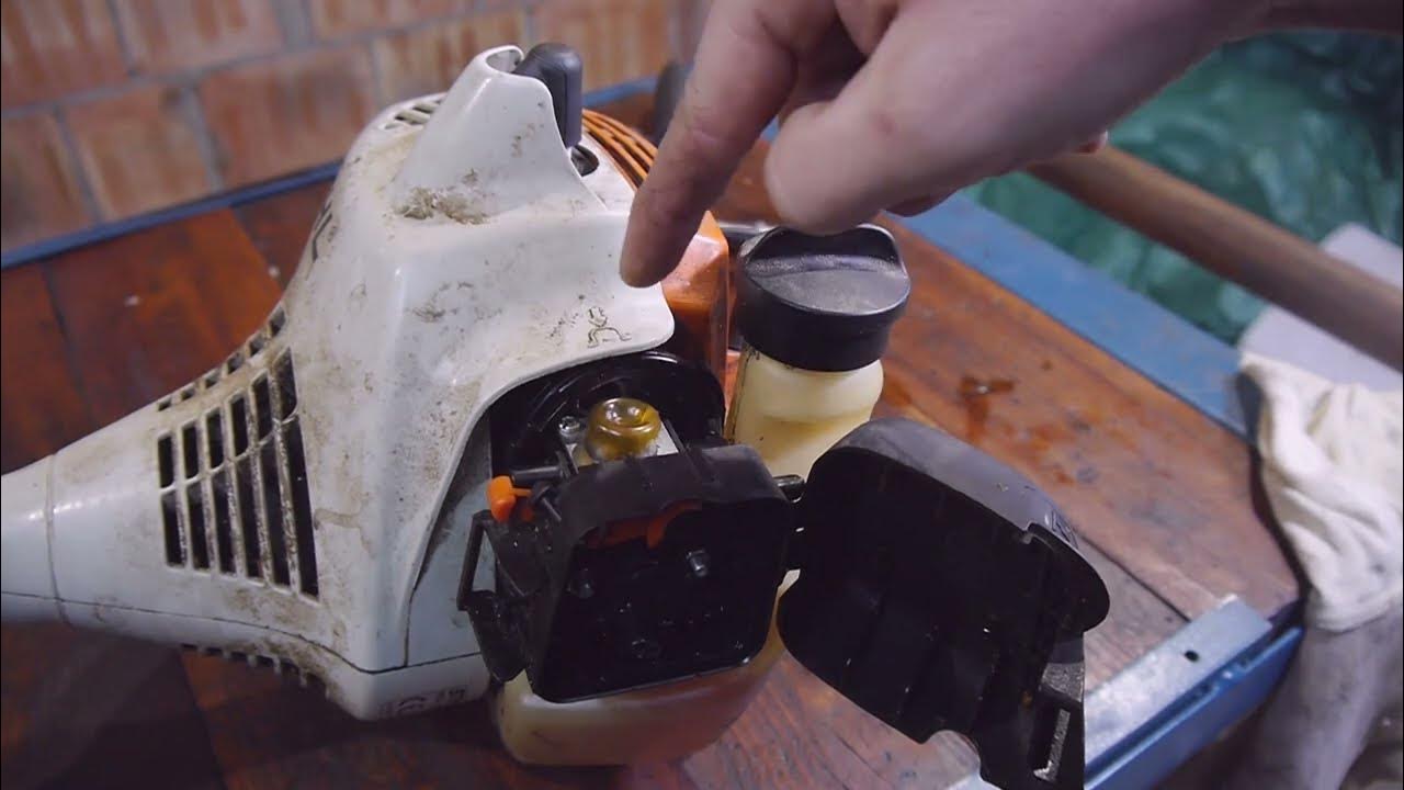 #rpgarażowo. Kosa fs 38. Pompka gaźnika nie pompuje. Przegląd i naprawa. - YouTube